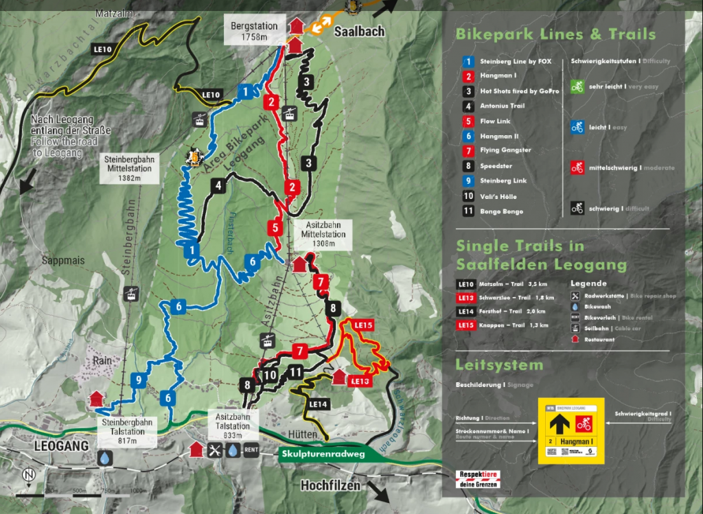 Bikepark Life Bikepark Leogang Übersicht